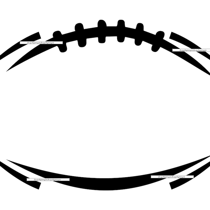 Football Outline Svg - Etsy