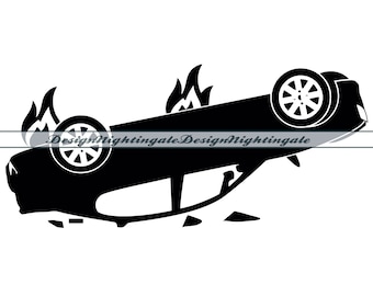 Car Accident SVG, Smashed Car Svg, Car Accident Clipart, Car Accident ...