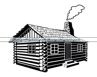 Log Cabin Svg Png - Etsy