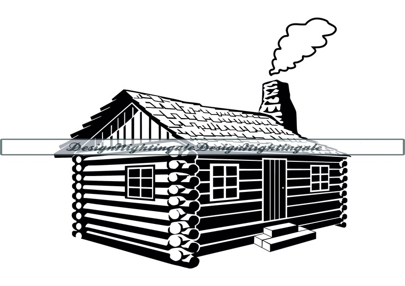 Winter Log Cabin SVG Cabin SVG Wood Cabin SVG Shack Svg - Etsy