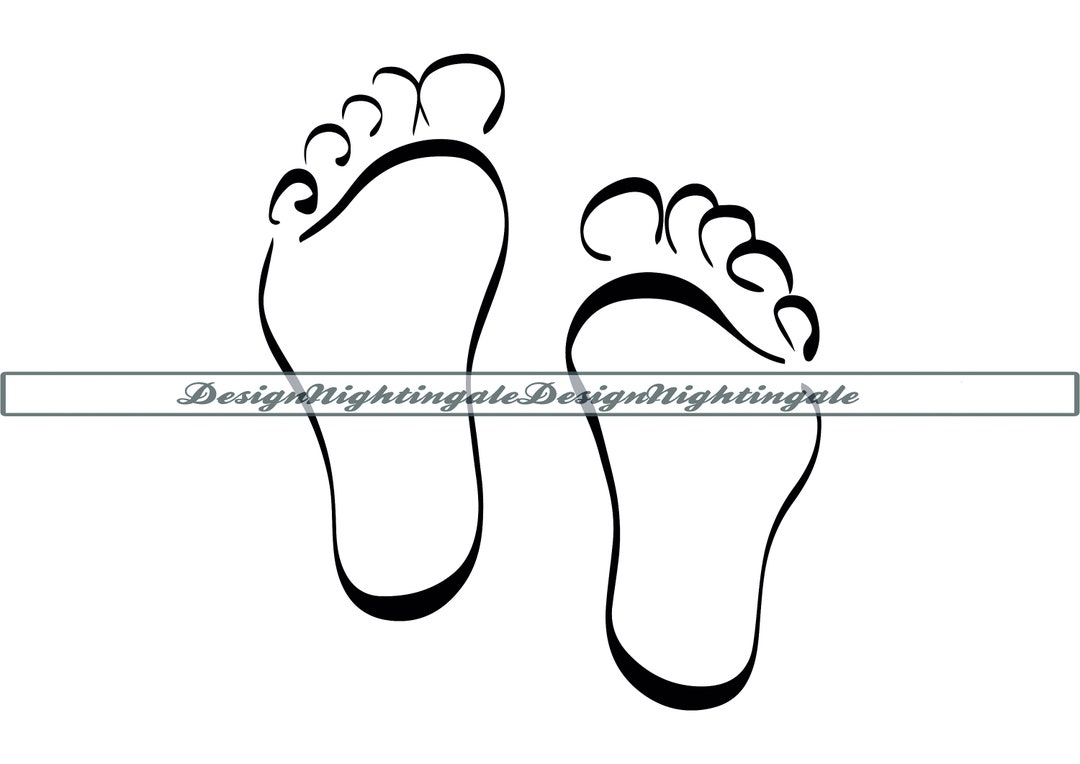 Footprint Outline SVG, Stylized Footprint SVG, Footprint Svg, Footprint ...
