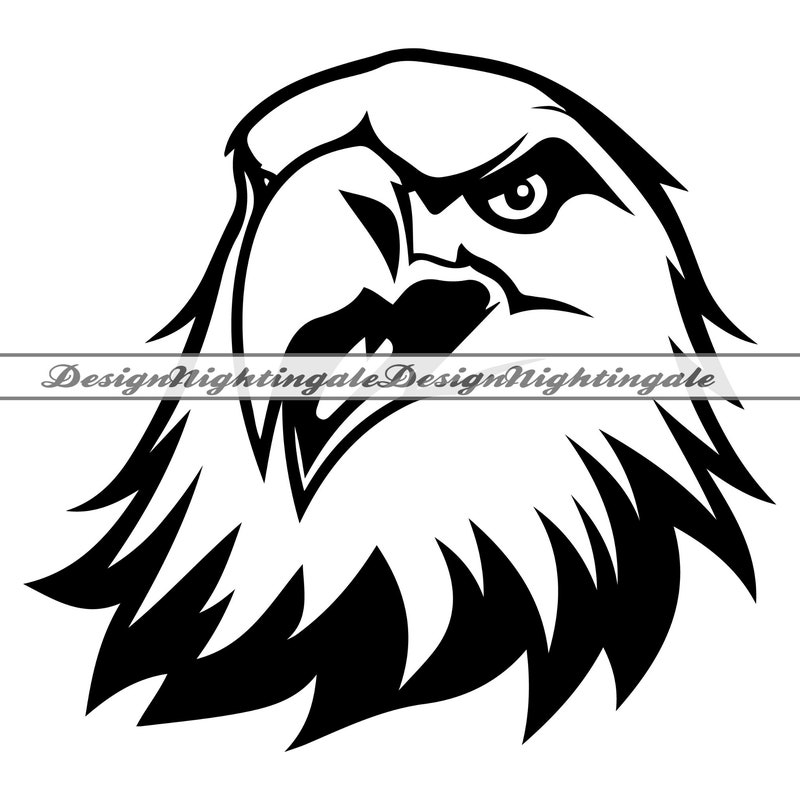 Eagle Mascot Svg - Etsy