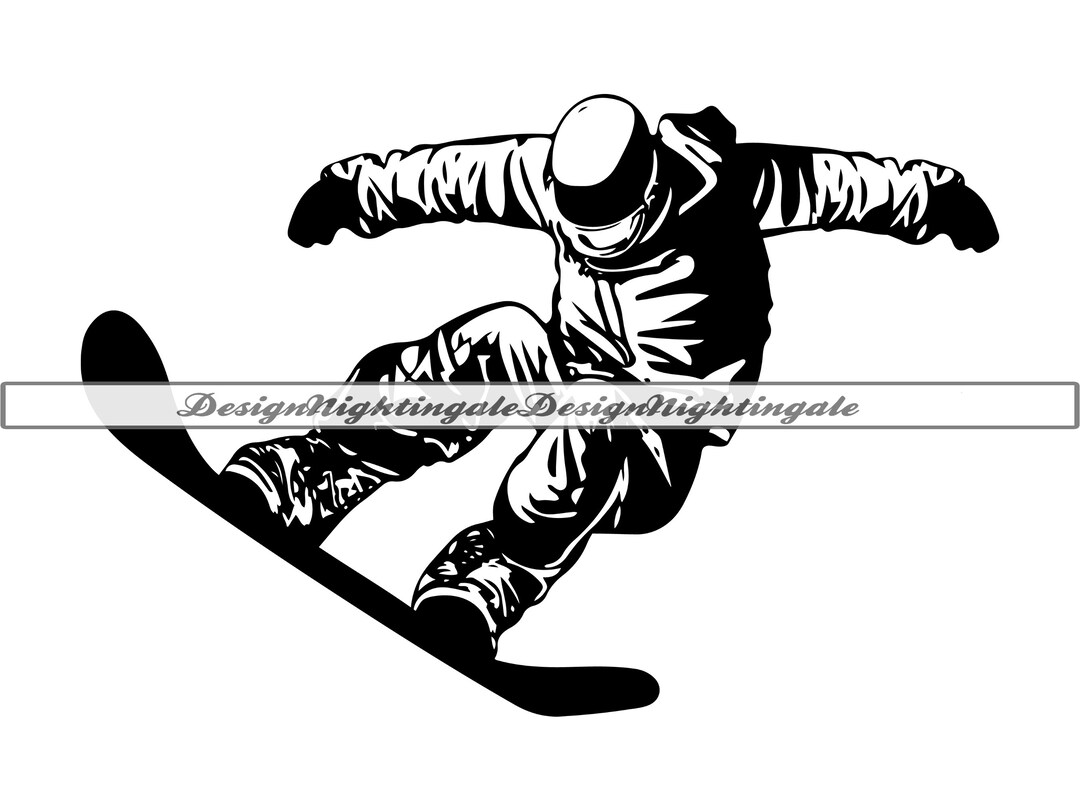 Snowboarder #2 SVG, Snowboard SVG, Snowboarding SVG, Snowboarder ...