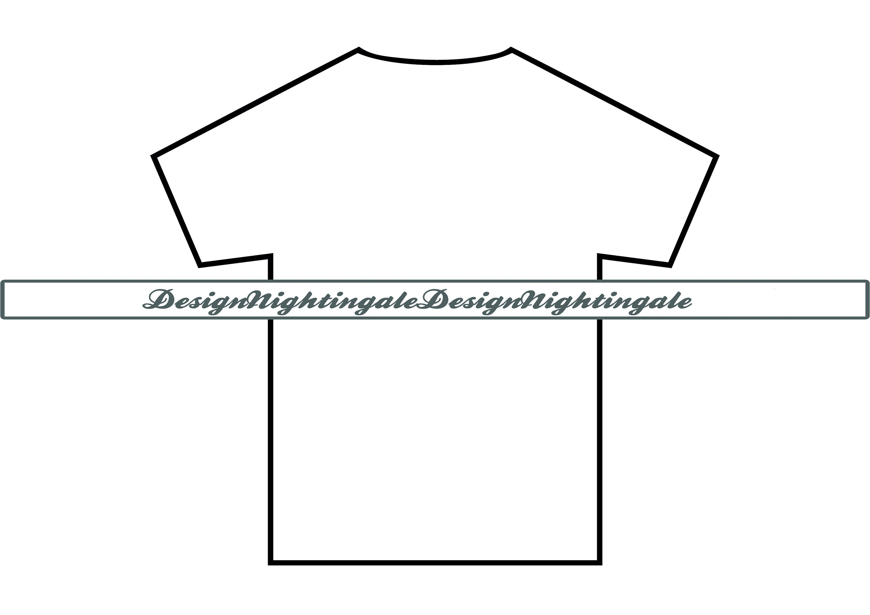 T-shirt Outline SVG Shirt SVG T-shirt Clipart Shirt - Etsy Ireland