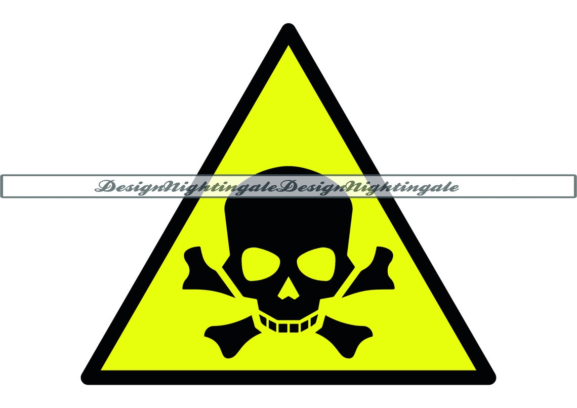 Toxic Sign SVG, Danger Clipart (digital Files) - Etsy