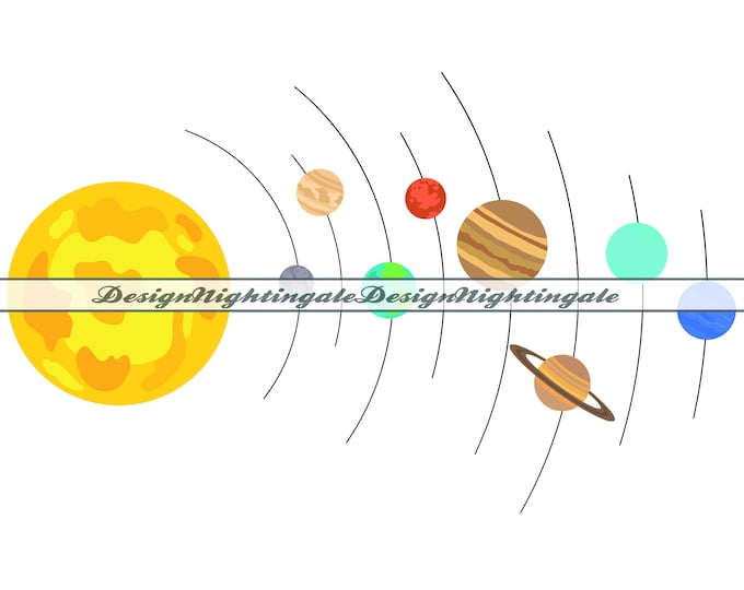 Solar System SVG Bundle: Space Vector Art, Astronomy Cut Files (digital ...