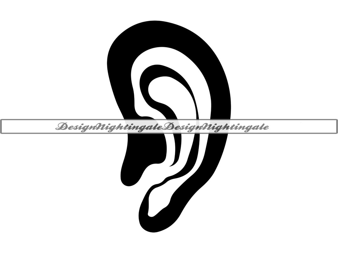 Ear SVG, Human Ear SVG, Ear Clipart, Ear Files for Cricut, Ear Cut ...