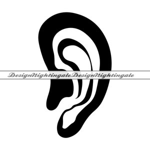 Ear SVG, Human Ear SVG, Ear Clipart, Ear Files for Cricut, Ear Cut ...
