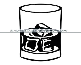Alcohol 3 SVG, Whiskey Svg, Scotch Svg, Whiskey Glass SVG, Alcohol ...