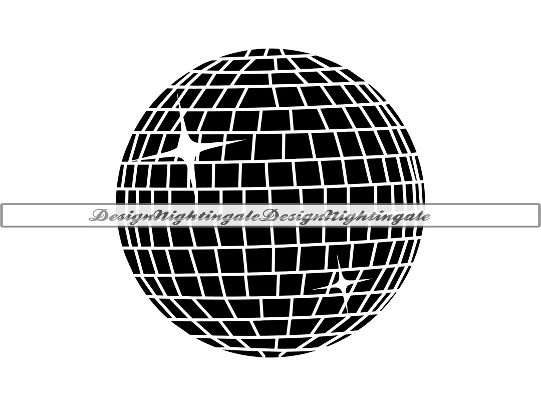 Disco Ball SVG PNG DXF, Disco Ball Clipart, Disco Ball Files for Cricut ...