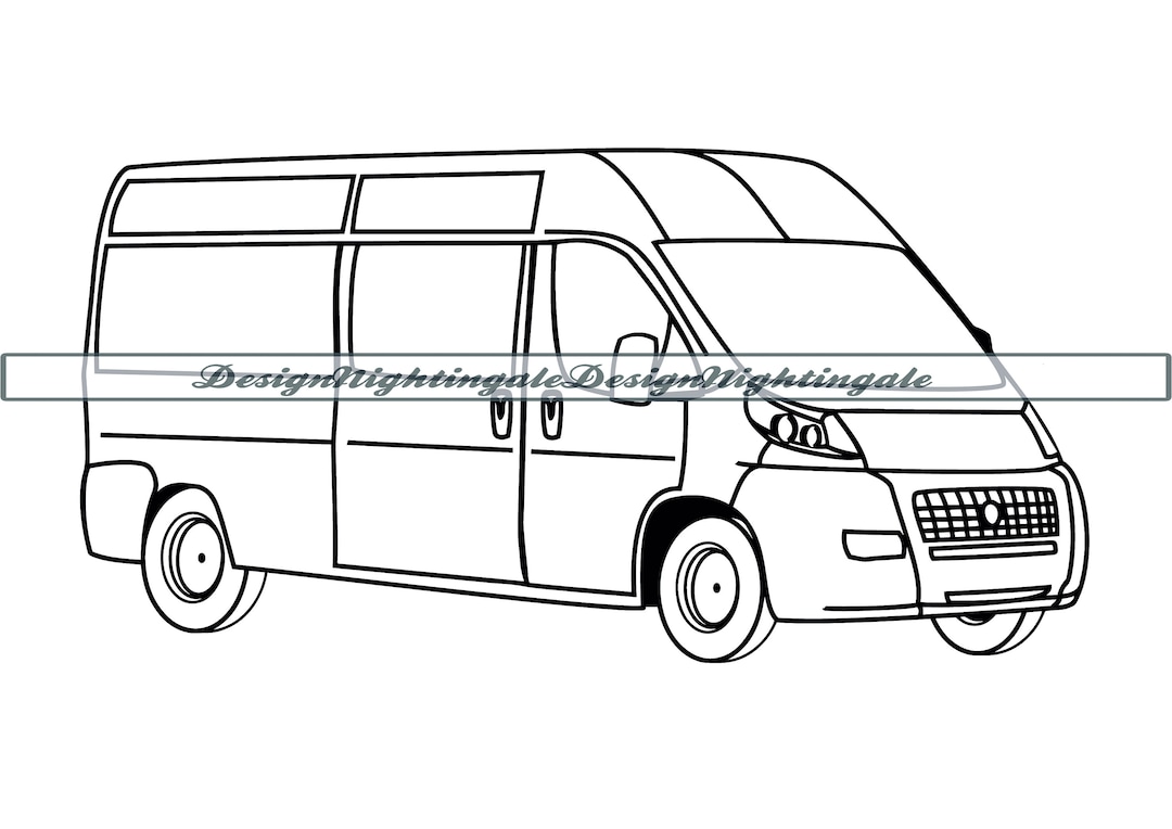 Van Outline SVG, Van SVG, Car SVG, Auto Svg, Vehicle, Van Clipart, Van ...