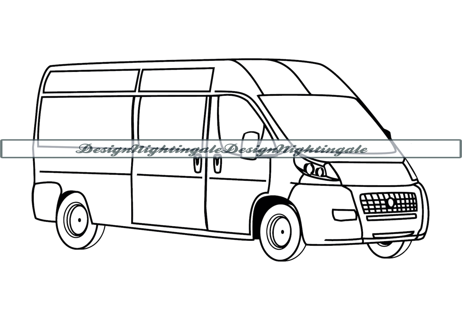 Van Outline SVG, Van SVG, Car SVG, Auto Svg, Vehicle, Van Clipart, Van ...
