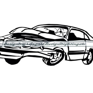 Car Accident SVG, Smashed Car SVG, Car Accident Clipart, Car Accident ...