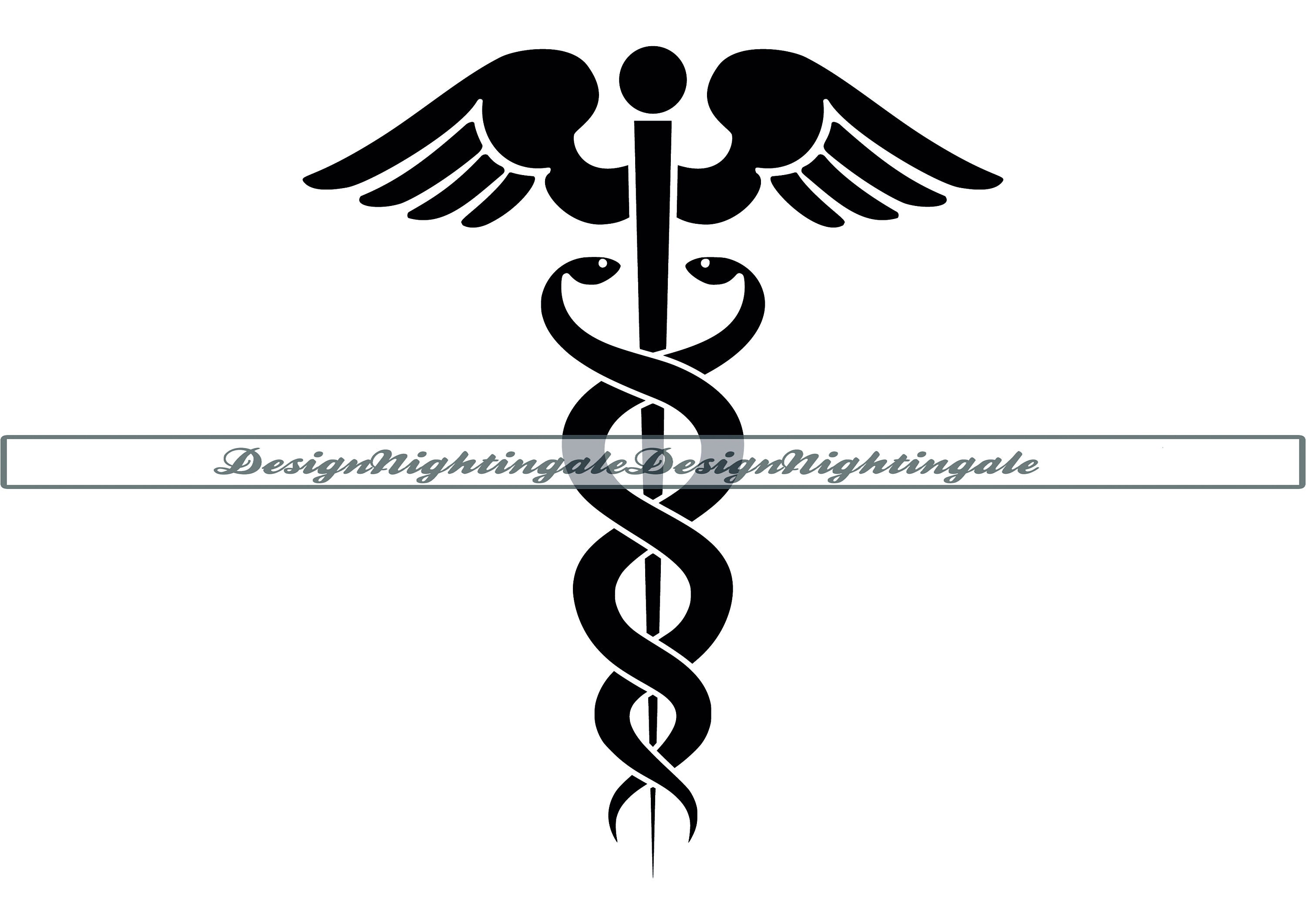 Medical Symbol 2 Svg Caduceus Symbol Svg Healthcare Svg Etsy