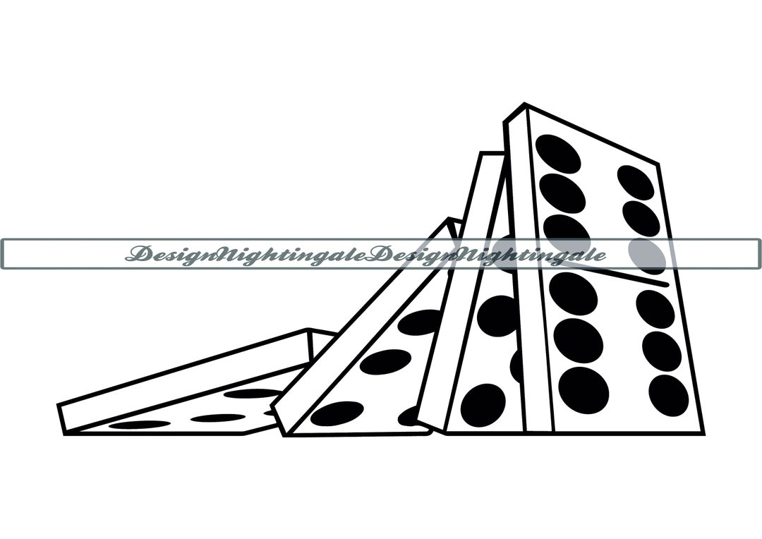 Dominoes #2 SVG, Domino Effect SVG, Domino Svg, Dominoes Clipart ...