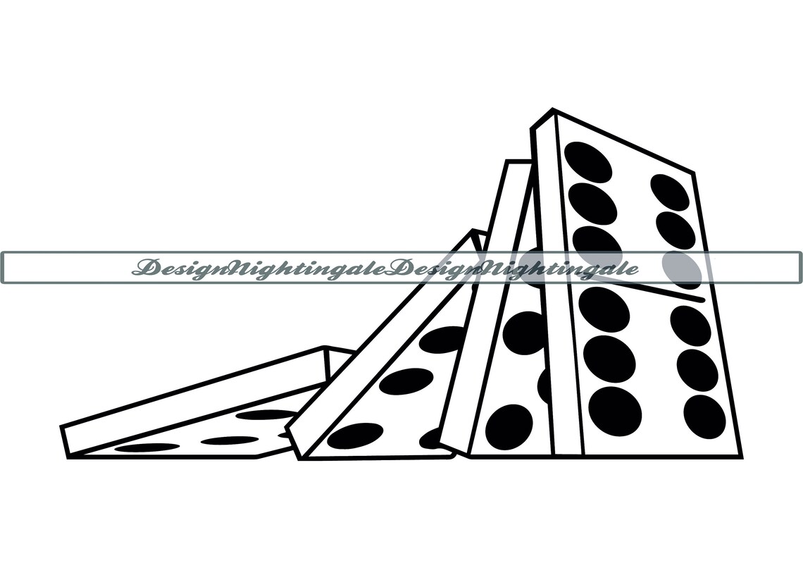 Dominoes 2 SVG Domino Effect SVG Domino Svg Dominoes - Etsy