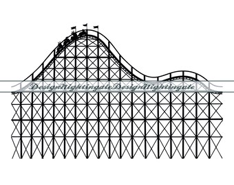 Roller Coaster 2 SVG, Roller Coaster PNG, Roller Coaster Clipart ...