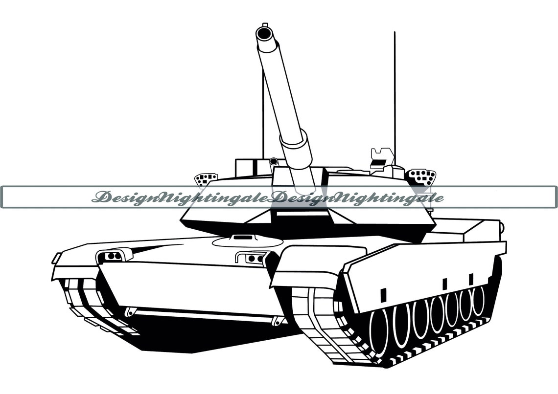 Tank Outline SVG, Tank SVG, Military, Army, Tank Clipart, Tank Files ...