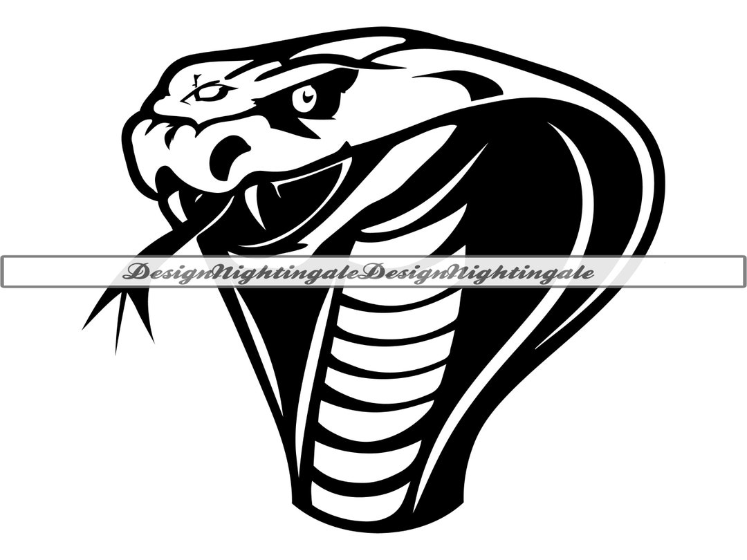 Cobra #2 SVG, Snake SVG, Cobra Clipart, Cobra Files for Cricut, Cobra ...