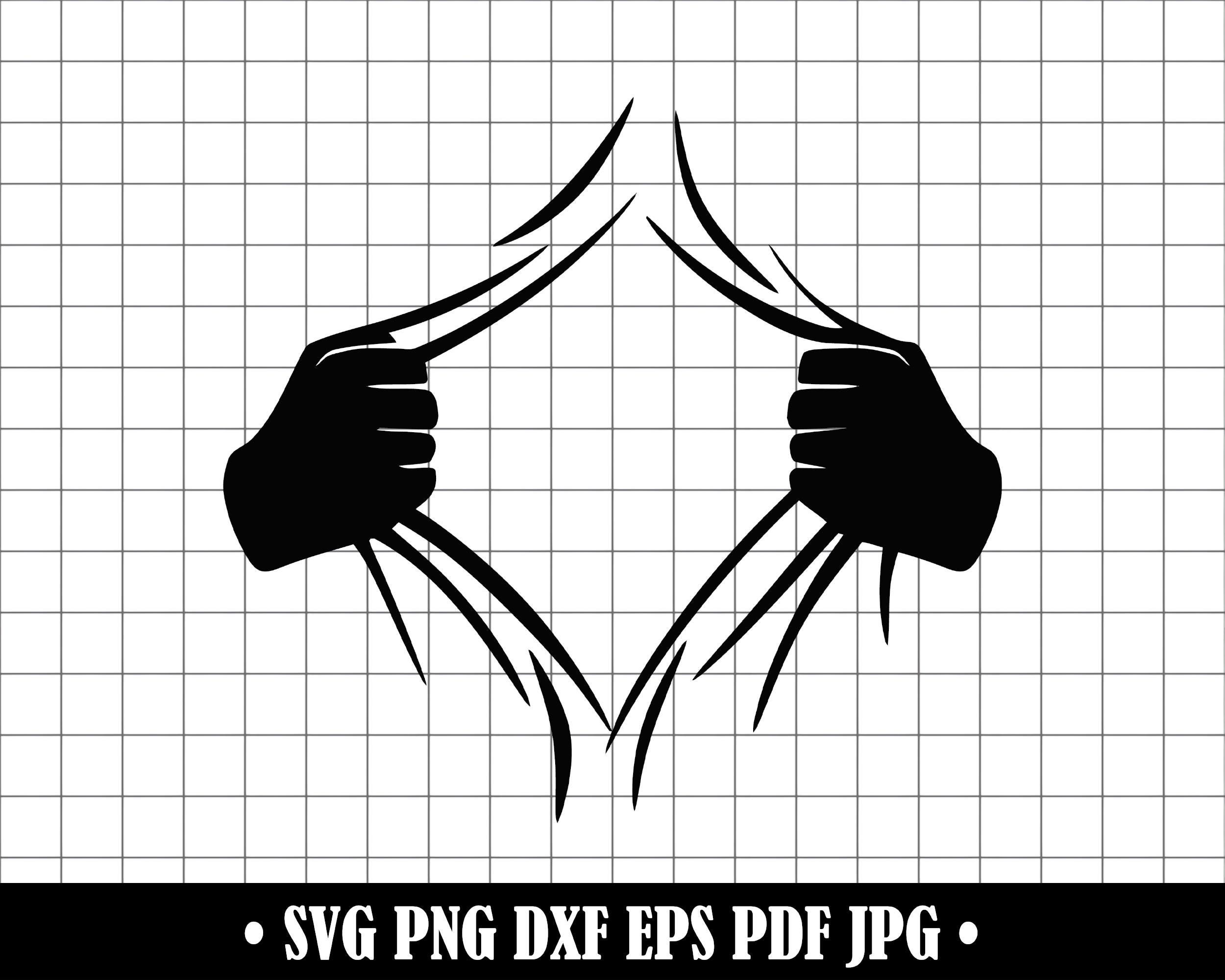 Tear Away Hands SVG, Muscle Rip Claws Cut File (digital Download ...
