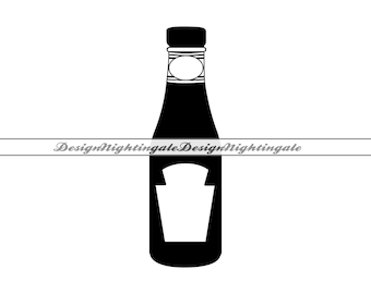 Ketchup Bottle SVG, Ketchup Svg, Chili Sauce Svg, Ketchup Clipart ...