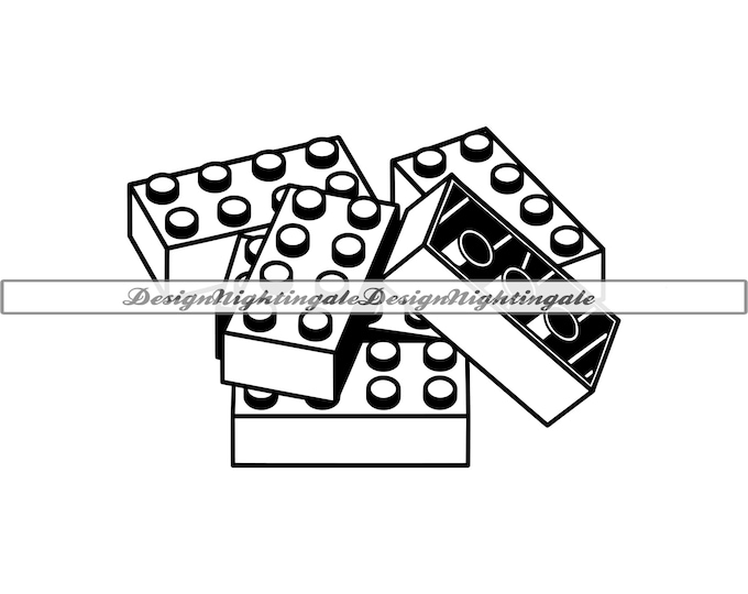 Building Blocks SVG, Plastic Bricks Svg, Building Blocks Monogram Svg ...