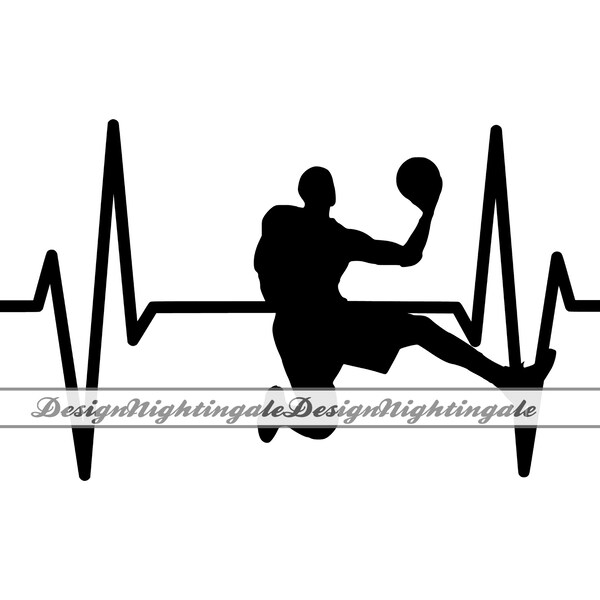 Basketball Heartbeat Svg - Etsy
