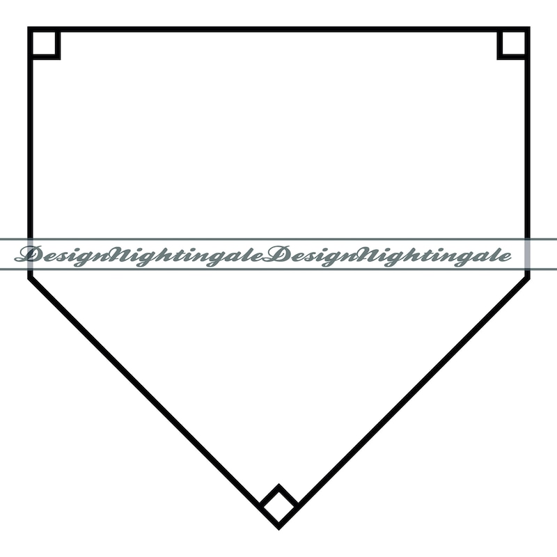 Home Plate Outline - Etsy