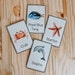 Watercolor Fish Study Card, 3 Part Card Montessori Inspired Printable ...