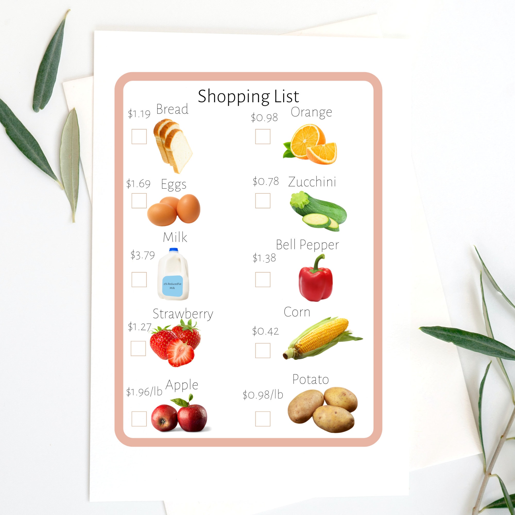 Grocery Store Shopping List-spanish and English Bundle -flisat Setup ...