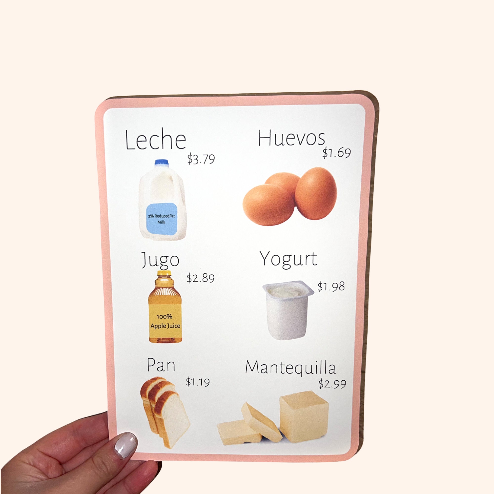 Spanish Grocery Store Print Out- Kids Print Out-flisat Setup- Pretend ...