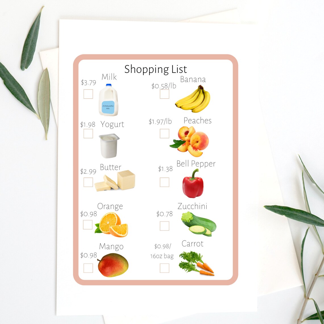 Grocery Store Shopping List-spanish and English Bundle -flisat Setup ...