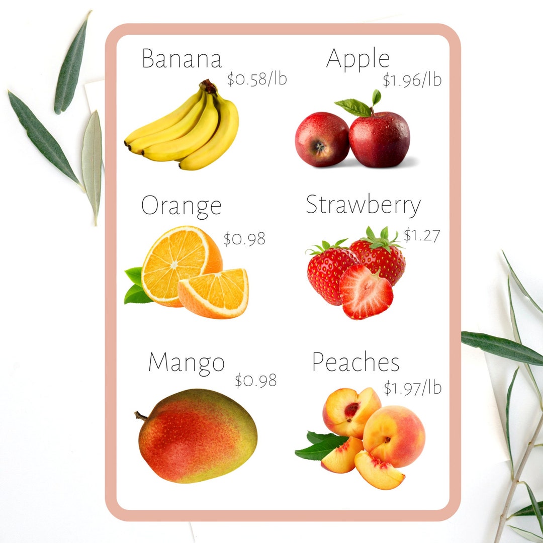 Grocery Store-printable Spanish and English Bundle -flisat Setup ...