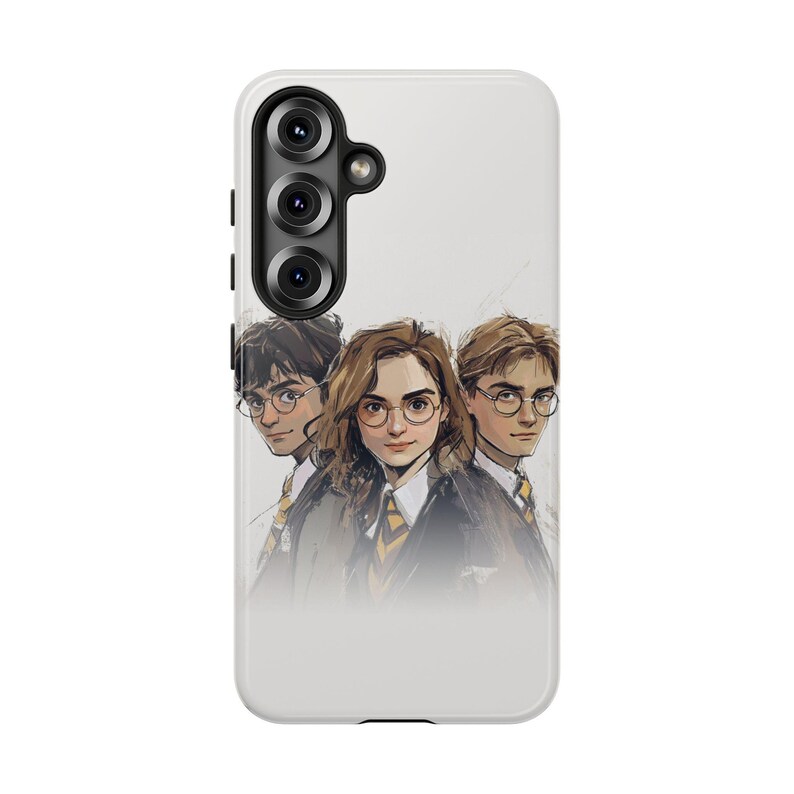 Personalized Wizard School Trio Phone Case | Painterly Illustration - Etsy