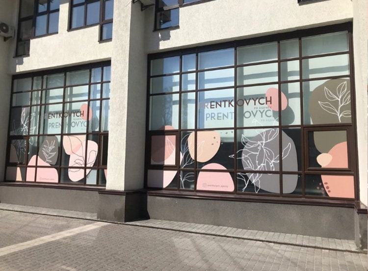 Graphic Design of Stickers for Window Shop, Salon, Cafe or Any Other ...