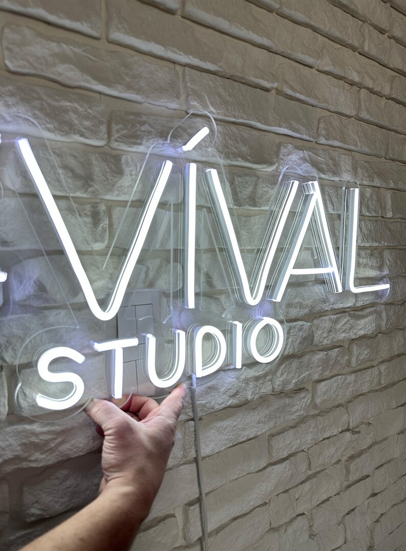 Custom Neon Sign Business Name Salon Sign - Etsy