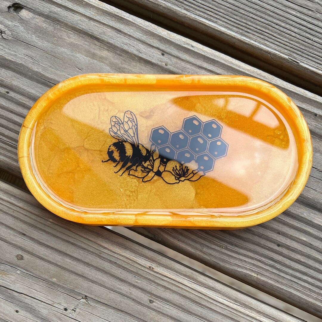 Gorgeous Bumble Bee Orange Rolling or Trinket Tray - Etsy