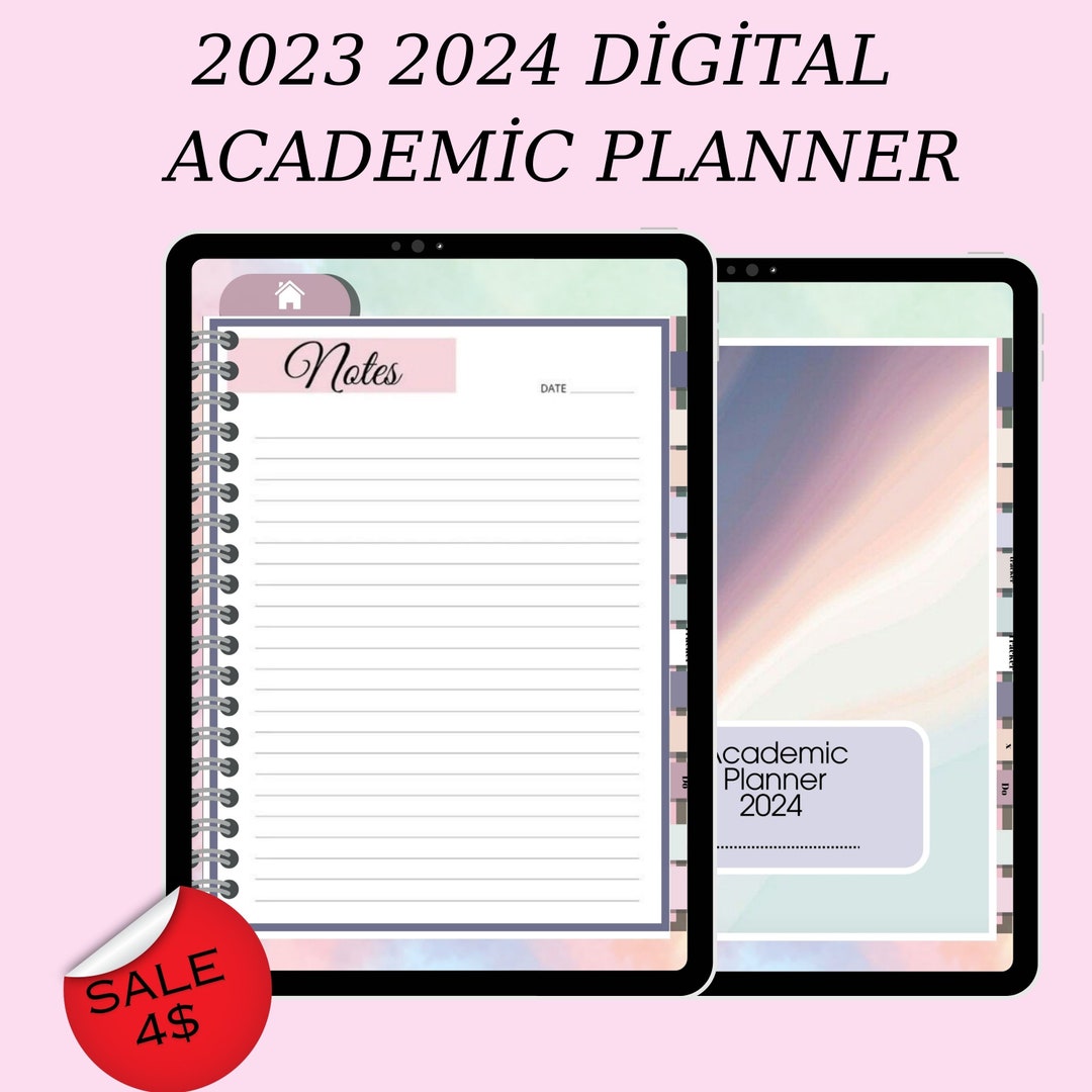 2023 2024 Digital Academic Planner Undated Goodnotes - Etsy
