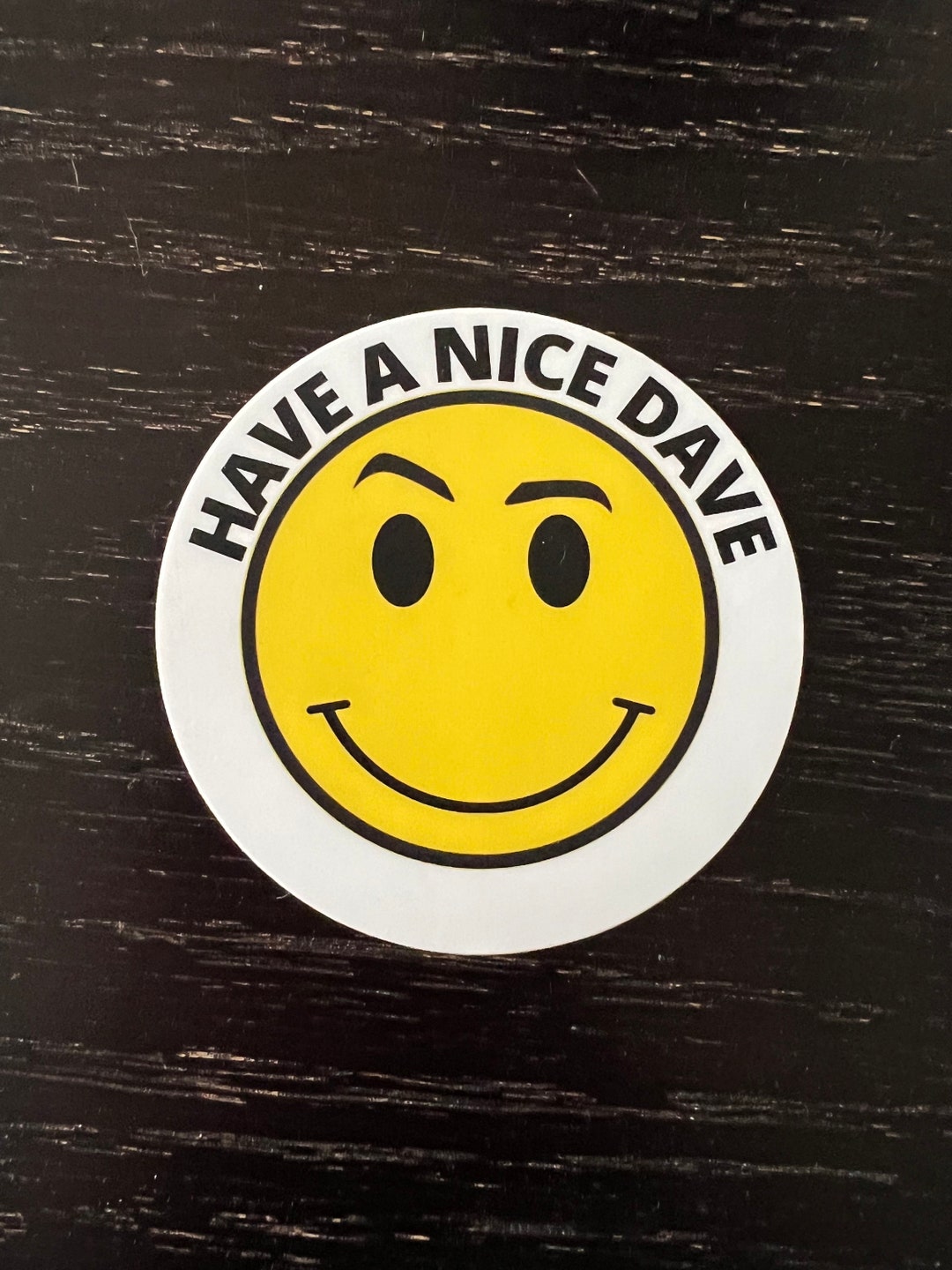 Dave Matthews Band X HAVE A NICE DAVE Smiley Face Eyebrow Sticker - Etsy