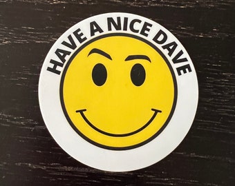Dave Face Sticker - Etsy
