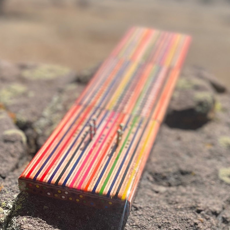 Resin Cribbage Board Colored Pencil Art Perfect Gift Cribbage Board ...