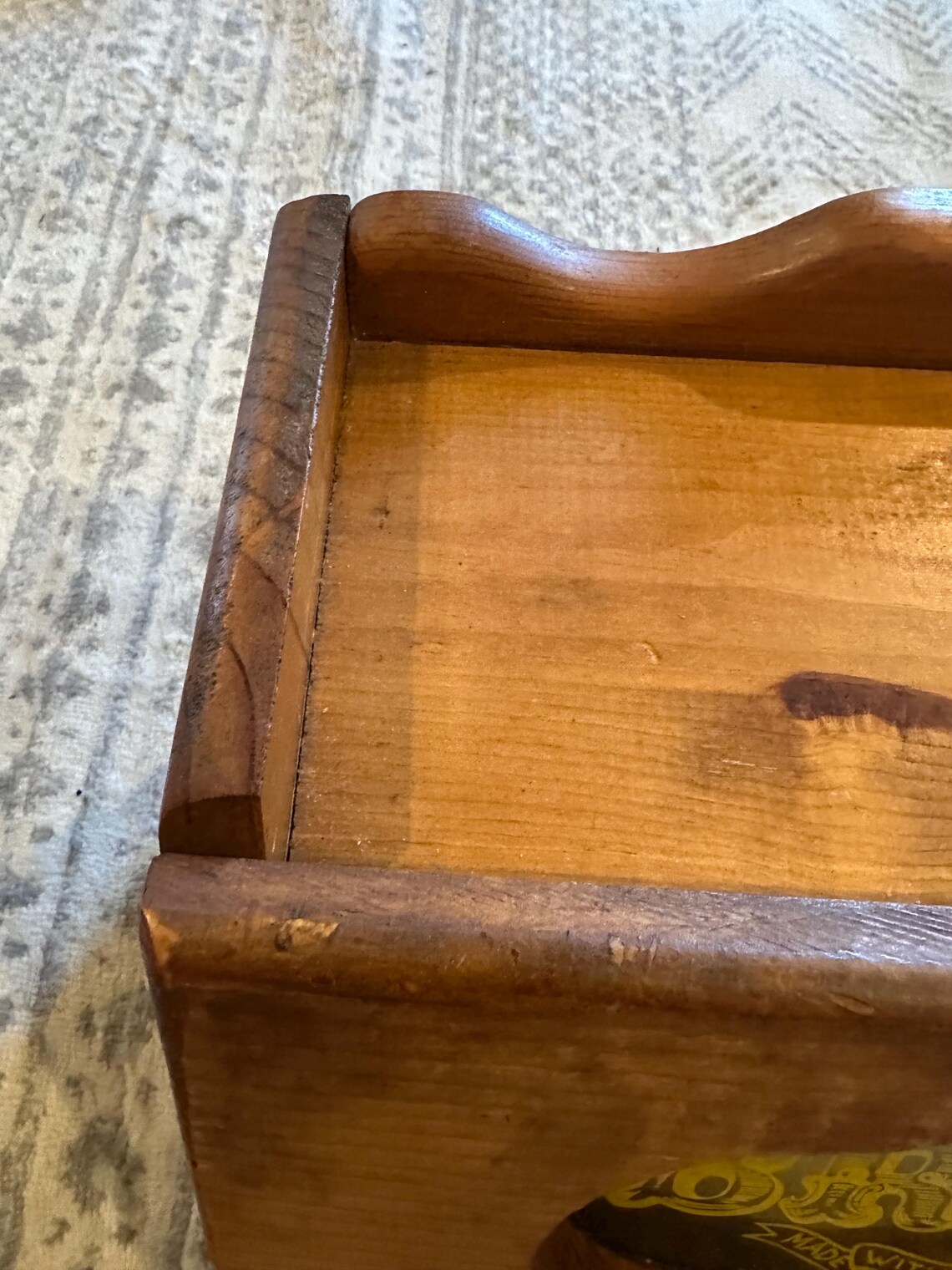 Vintage Wooden Bread Box Bread Made With Tender Loving Care - Etsy