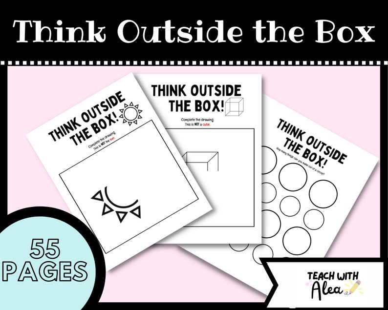Think Outside the Box - 55 Pages! - Etsy