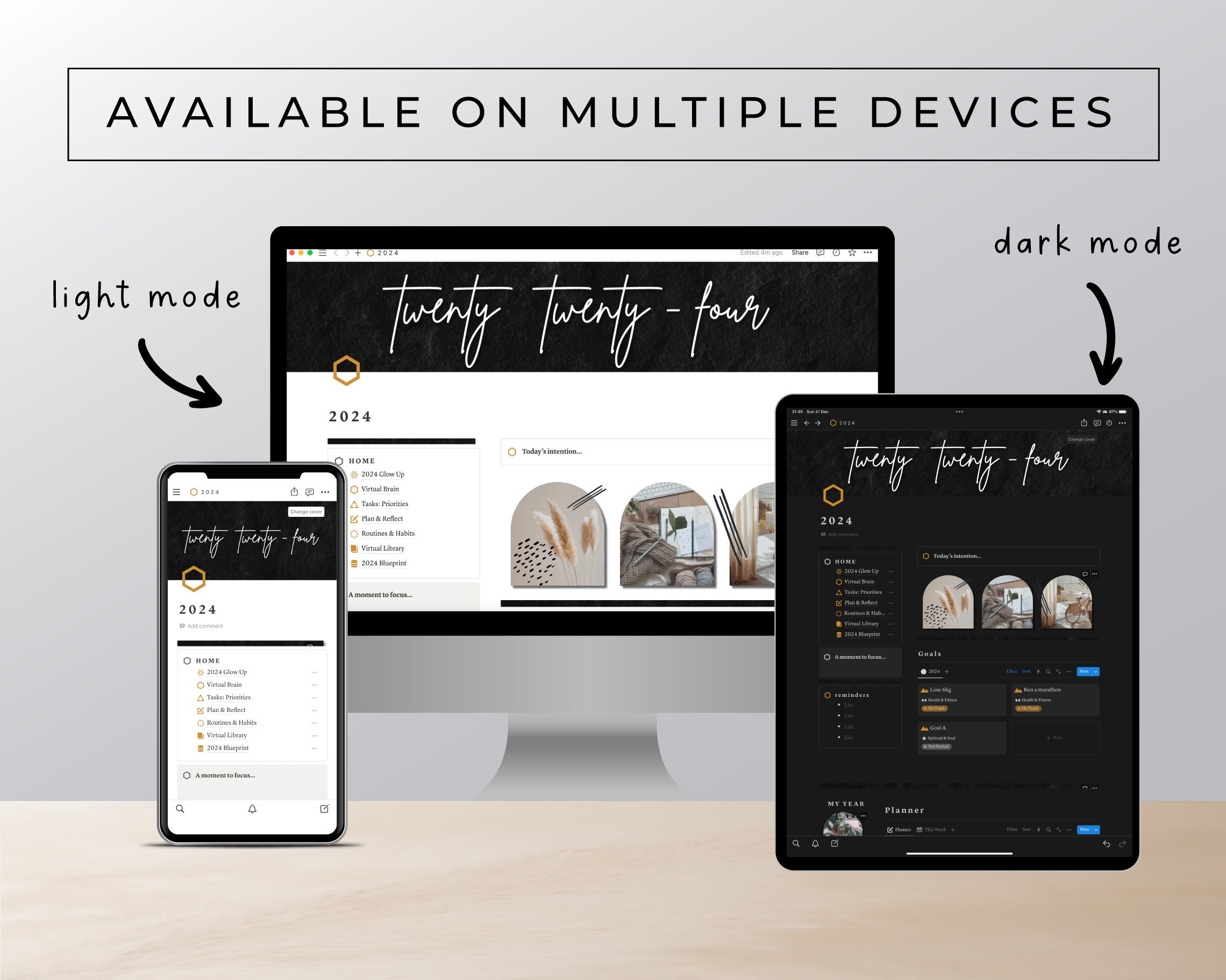 Life Dashboard Notion Template 2024 Life Planner Customisable ...