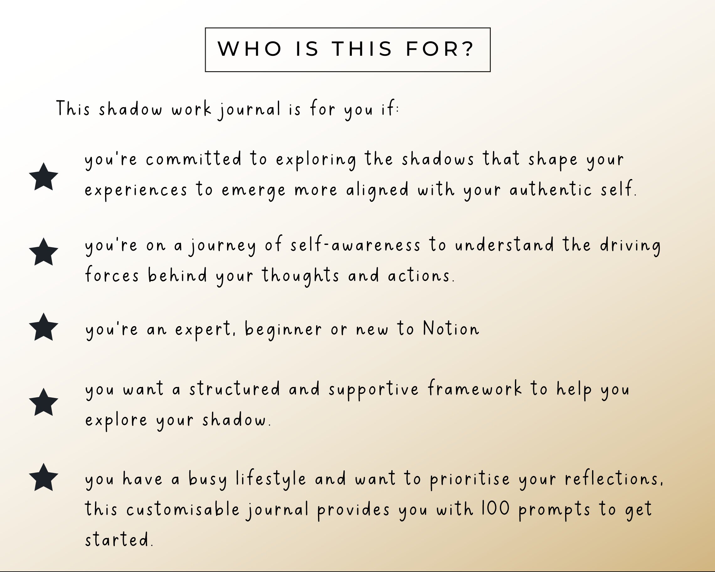 Shadow Work Notion Template | Minimalist Introspective Journal | Customisable Self-discovery ...
