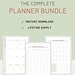Planner Bundle Printable PDF Undated Life Organizer | Etsy