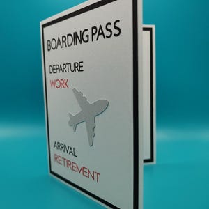 Funny Pilot Retirement Card: Boarding Pass Airplane Design - Etsy