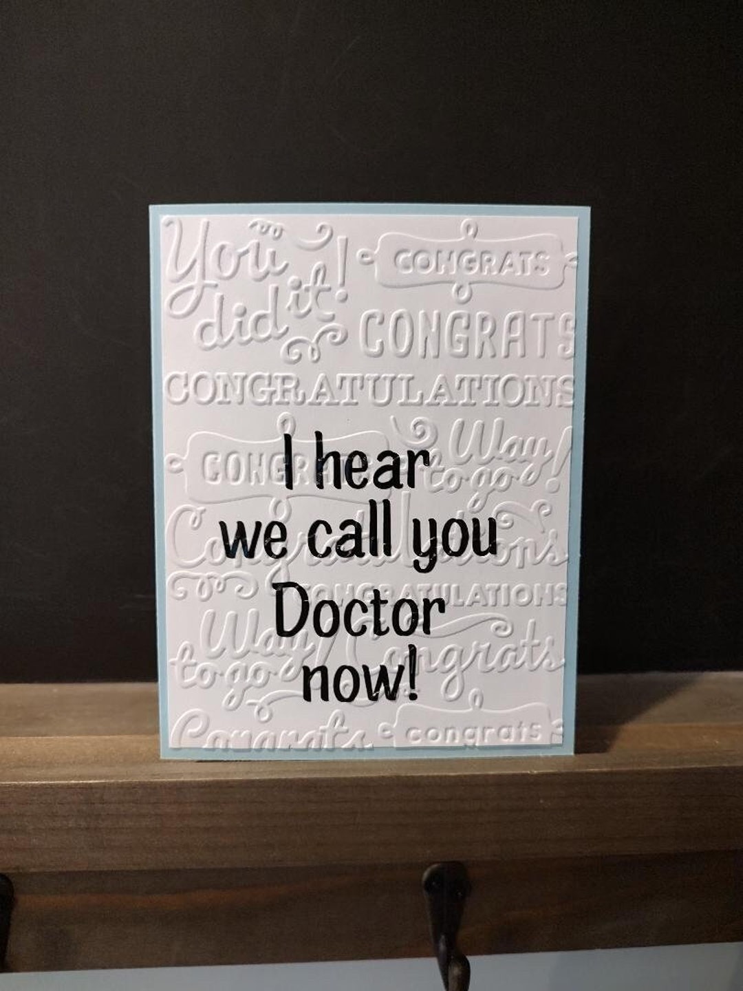 Graduation Card Doctoral Student, Embossed, Congratulations Card Phd ...
