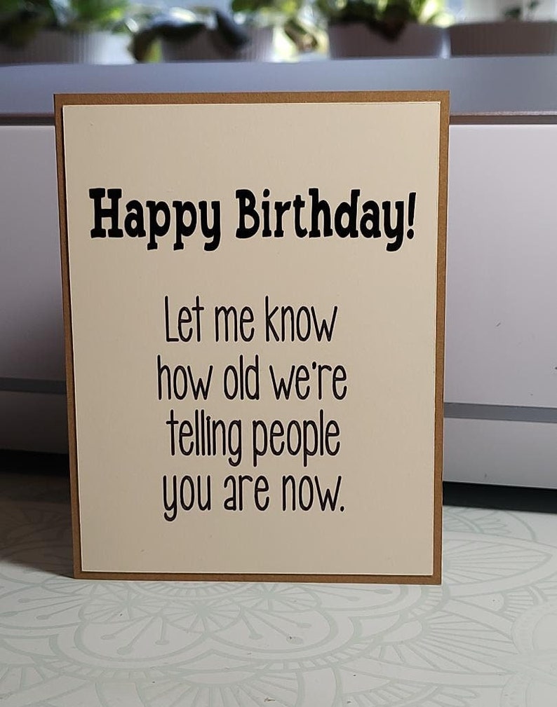 Funny Birthday Card, Happy Birthday, Birthday Joke, Old Age Joke - Etsy