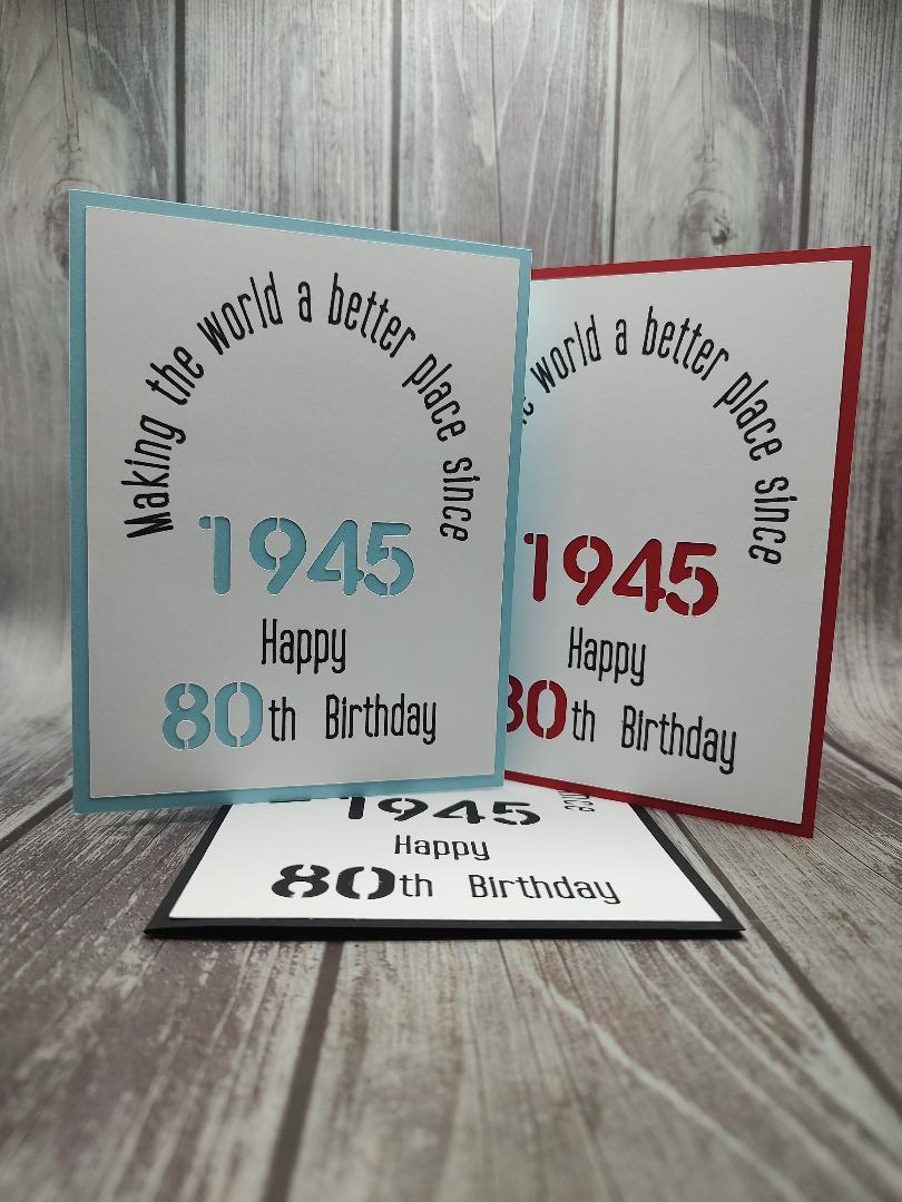 80th Birthday Card: Funny Age Keepsake, Happy 80, Milestone Birthday - Etsy